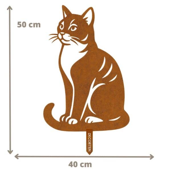 Silhouette Chat assis - Decorten
